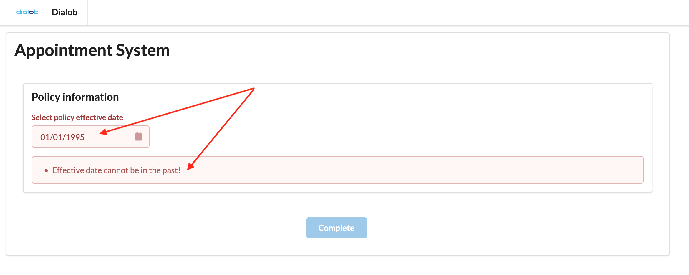 Working with Types and Structures - Dialob Composer