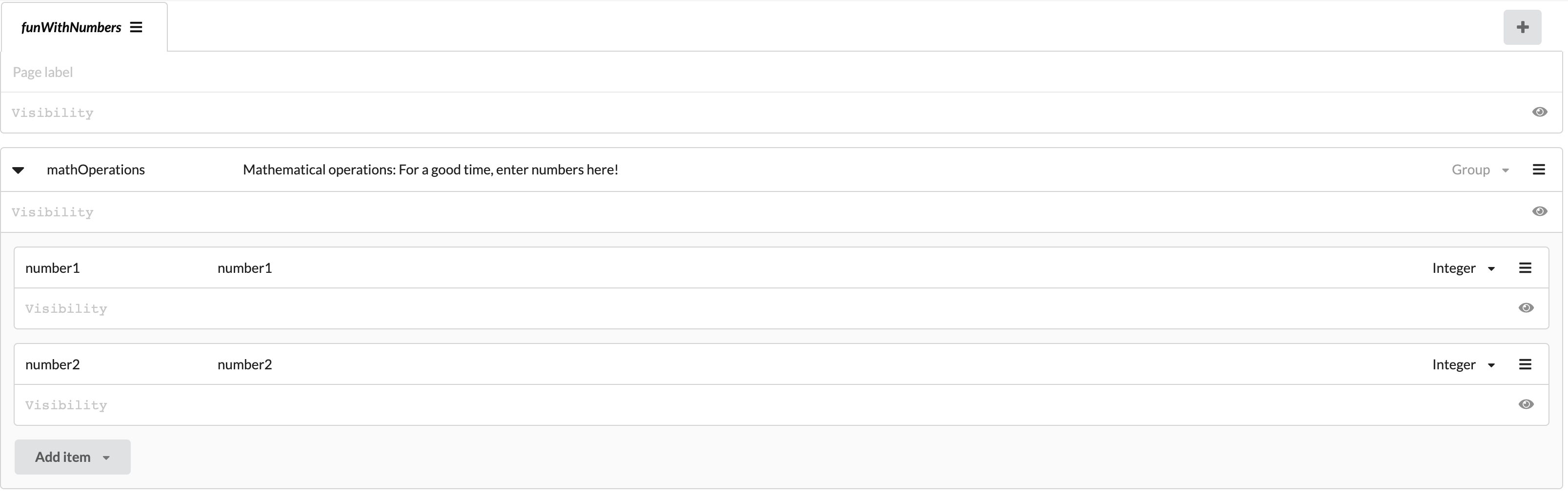 Working With Variables - Dialob Composer