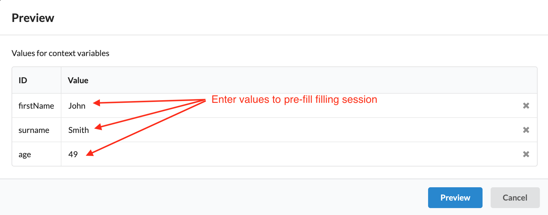 Working With Variables - Dialob Composer